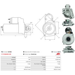 AS-PL Starter s3180s f&uuml;r Volvo