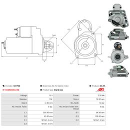 AS-PL Starter s3179s f&uuml;r Volvo