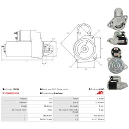 AS-PL Starter s5234 f&uuml;r Fiat MITSUBISHI Suzuki
