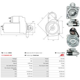 AS-PL Starter s5042 f&uuml;r Opel MITSUBISHI