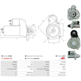 AS-PL Starter s6206 f&uuml;r Chrysler