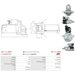 AS-PL Starter s5401s f&uuml;r MAZDA MITSUBISHI