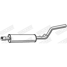 WALKER Mittelschalld&auml;mpfer 23303 f&uuml;r VW