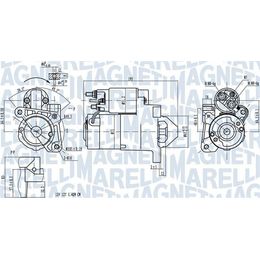 MAGNETI MARELLI Starter 063721273010 f&uuml;r MITSUBISHI NISSAN RENAULT