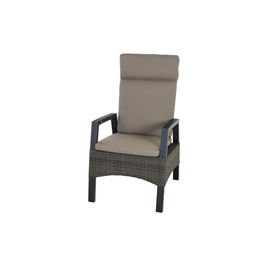 siena GARDEN Gartensessel 'Taranto' Aluminium taupe 61 x 74 x 74 cm