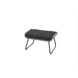 siena GARDEN Loungehocker 'Kansas' matt anthrazit/grau 50 x 67 x 67 cm