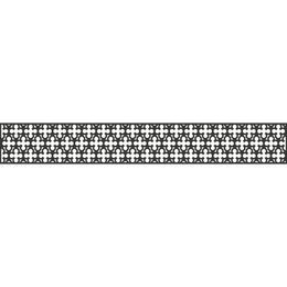 GroJa Einzelprofil Designeinsatz 'Oriental' Aluminium anthrazit 180 x 30 cm