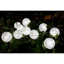toom Solar-Lichterkette 'Lampion' tageslichtwei&szlig; IP 44 378 cm