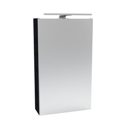 Fackelmann LED-Spiegelschrank 'SBC' dunkelbraun 40 x 68 x 15,3 cm rechts
