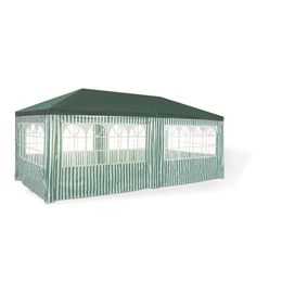 Pavillon gr&uuml;n/wei&szlig; gestreift 295 x 590 cm
