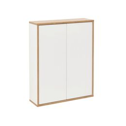 Fackelmann H&auml;ngeschrank 'Finn' wei&szlig; lackiert 60 x 75 x 20,5 cm