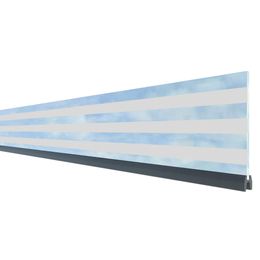 Br&uuml;gmann TraumGarten Br&uuml;gmann TraumGarten Dekorprofil-Set 'System Delta' Glas blau-wei&szlig;, 15 x 178 x 0,6 cm