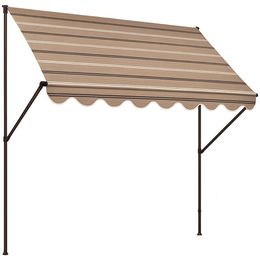 Angerer Freizeitm&ouml;bel Klemmmarkise 'Exklusiv' mit Volant/wasserabweisend 200 x 150 cm