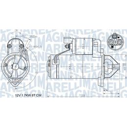 MAGNETI MARELLI Starter 063721365010 f&uuml;r HYUNDAI KIA