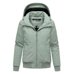 Marikoo Damen Winterjacke Mooni 16 im sportlichen Bomber-Stil mit Kapuze