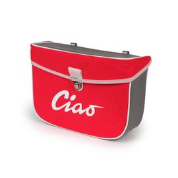 Satteltasche Moto Nostra Ciao Rot Grau