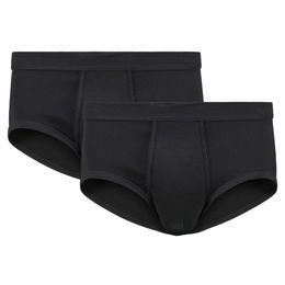 Herren Gro&szlig;e Gr&ouml;&szlig;en | ADAMO Doppelpack Slip aus Baumwolle Farbe schwarz Gr&ouml;&szlig;e: 8