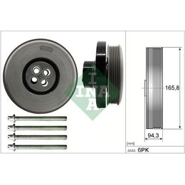 SCHAEFFLER INA Riemenscheibe, Kurbelwelle 544060220 f&uuml;r Mercedes