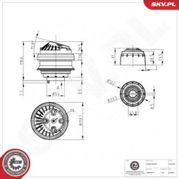 ESEN SKV Lagerung, Motor 75skv001 vorne rechts f&uuml;r Mercedes