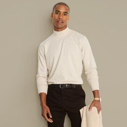LANDS' END Super-T Stehbundshirt f&uuml;r Herren, Classic Fit, Tallgr&ouml;&szlig;e, Herren, size: tall, Schwarz, Baumwolle, by Lands' End