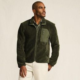 LANDS' END Aktiv Wolkenfleece-Jacke f&uuml;r Herren, Herren, size: regular, Gr&uuml;n, Baumwolle/Polyester, by Lands' End