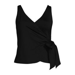 LANDS' END Tankini-Top mit seitlichem Bindeband f&uuml;r Damen, Damen, size: regular, Wei&szlig;, Elasthan/Polyester-Mischung/Nylon-Mischung, by Lands' End