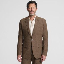 LANDS' END Classic Fit Blazer aus Leinenmix f&uuml;r Herren, Herren, size: regular, Braun, Leinen/Baumwoll-Mischung/Viskose-Mischung, by Lands' End