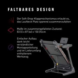 Laufband "adidas T-300", B:87cm H:128cm L:170cm, schwarz, ADIDAS PERFORMANCE, Laufb&auml;nder