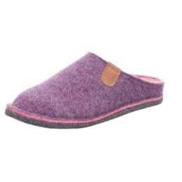 Rohde Damen Pantoffel "CALMYS N15", Gr. 38, lila, Filz, meliert, Schuhe, Clog, Hausschuh, Homeslipper, Filz in melierter Optik
