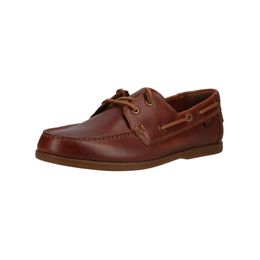 CLARKS Herren Bootsschuh "Clarks Halbschuhe Leder", Gr. 45, braun, Leder, Schuhe