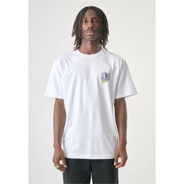 Cleptomanicx Herren T-Shirt "Print", wei&szlig;, Gr. S, bedruckt, 100% Baumwolle, Shirts, mit gro&szlig;em Backprint
