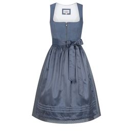 N&uuml;bler N&Uuml;BLER Damen Dirndl "Midi Dirndl Sarah", blau, Gr. 34, Obermaterial: 100% Baumwolle CO., Kleider