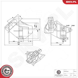 ESEN SKV Lagerung, Motor 75skv411 motorseitig f&uuml;r RENAULT
