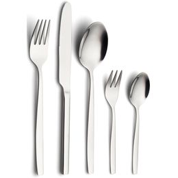 ECHTWERK Besteck-Set "Positano", 30 Stk., silber, Essbesteck-Sets, Tafelbesteck, silber, Geschenkkassette