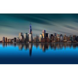 papermoon Fototapete "Photo-Art YI LIANG, NEW YORK WORLD TRADE CENTER 1", B/L: 2m x 1,49m, Bahnen: 4 Stk., bunt, Schlafzimmer, Tapeten