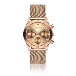 MARC LAUDER Damen Quarzuhr "MA5-B020R"ros&eacute;gold, Armbanduhren