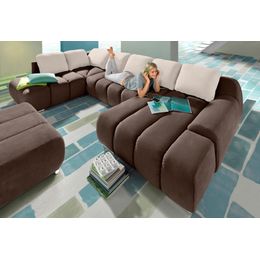 Wohnlandschaft OTTO HOME, B:360cm H:90cm T:214cm, orange, Luxus-Microfaser ALTARA NUBUCK (100% Polyester);Luxus-Microfaser ALTARA NUBUCK (100%