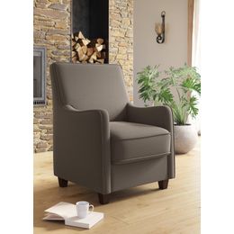 Sessel OTTO HOME, B:70cm H:91cm T:75cm, beige, Luxus-Microfaser (100% Polyester);Struktur fein (100% Polyester);Luxus-Microfaser weich (90%