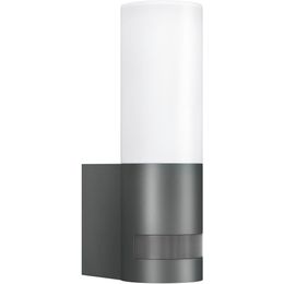 LED Au&szlig;en-Wandleuchte Steinel, B:7,8cm H:26cm L:13,1cm T:13,1cm, grau, Leuchten, "L 605"