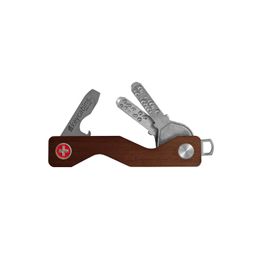 KEYCABINS Damen Schl&uuml;sselanh&auml;nger "Wood S3", braun, Basic, Holz, Schl&uuml;sselanh&auml;nger, SWISS made