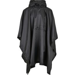 Brandit Outdoorjacke "Brandit Herren Ripstop Poncho", schwarz, unifarben, 100% Polyester, Jacken