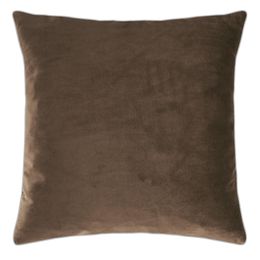 Dekokissen Pad, B:50cm L:50cm, braun, Polyester, Dekokissen_Sitzkissen_Kissenh&uuml;llen, "Elegance", Design als Basic, aus Samt, elegante Optik, in