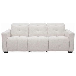 3-Sitzer OTTO HOME, B:224cm H:99cm T:102cm, wei&szlig;, 100% Polyester, Sofas, "CAARLA Webstoff, Sofa, 224 cm, man. o. elektr. Relaxfunktion (USB)", mit