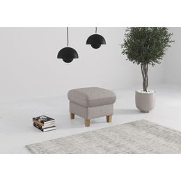 Polsterhocker OTTO HOME, B:58cm H:48cm T:58cm, beige, 100% Polyester, Hocker, "Glendale", mit Stauraum