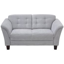 2-Sitzer OTTO HOME, B:166cm H:89cm T:90cm, silber, Struktur fein (100% Polyester);Flachgewebe (100% Polyester);Luxus-Microfaser (90% Polyester, 10%
