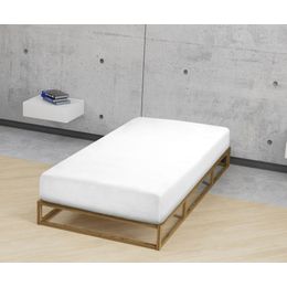 Spannbettlaken Biberna, L:200cm, wei&szlig;, Biber, Obermaterial: 100% Baumwolle, Bettlaken, "Biber in Gr. 90x200, 140x200 oder 180x200 cm", aus Baumwolle,