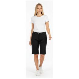 DEPROC Active Damen Shorts "KENORA URBAN Trekkingshorts Damen", schwarz, Gr. 40, Web, 97% Polyester. 3% Elasthan, Hosen, In melierter Optik