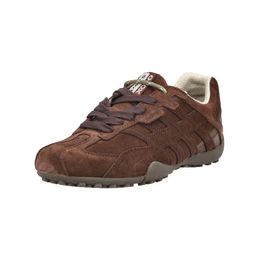 Geox Damen Sneaker "Geox Sneaker Veloursleder", Gr. 40, braun, Veloursleder, Schuhe