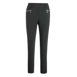 GOLDNER Damen Stretch-Hose "Kurzgr&ouml;&szlig;e Lange Schlupfhose BELLA", schwarz, Basic, Gr. 19, Obermaterial: 64% Baumwolle CO. 34% Polyester PES. 2%