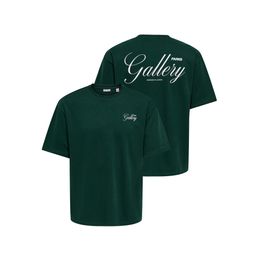Only & Sons ONLY & SONS Herren T-Shirt "ONSPARKS GALLERY AIR BOXY SS TEE NOOS"pine grove print:gallery, Gr. M, bedruckt, Jersey, Obermaterial: 50% Baumwolle, 27%